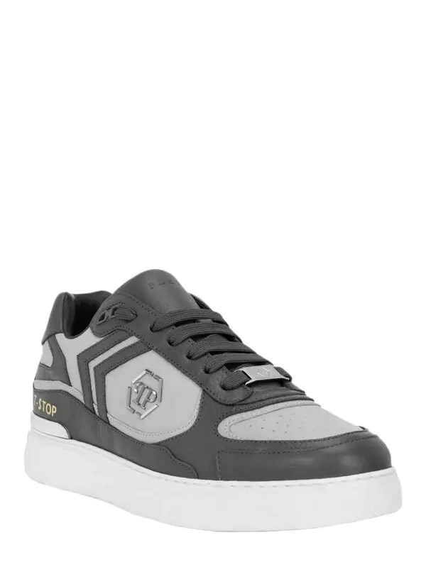Philipp Plein Low-top Pit-$top Deer Leather - Grey