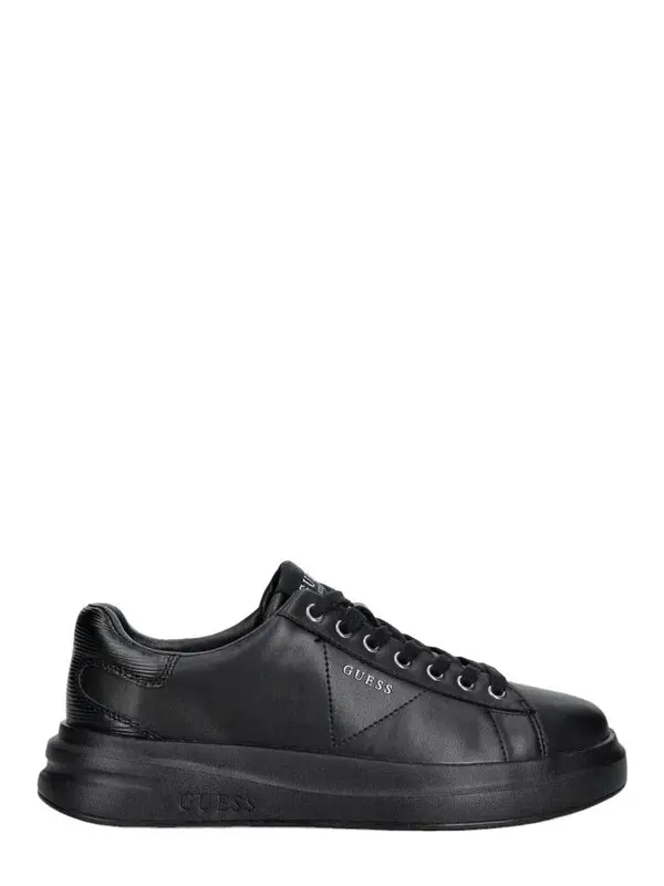 Guess Elba Printed Logo Sneakers - Black