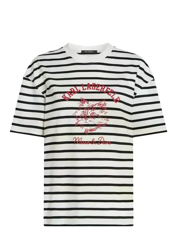 Karl Lagerfeld Ikon Choupette Muse T-shirt - White