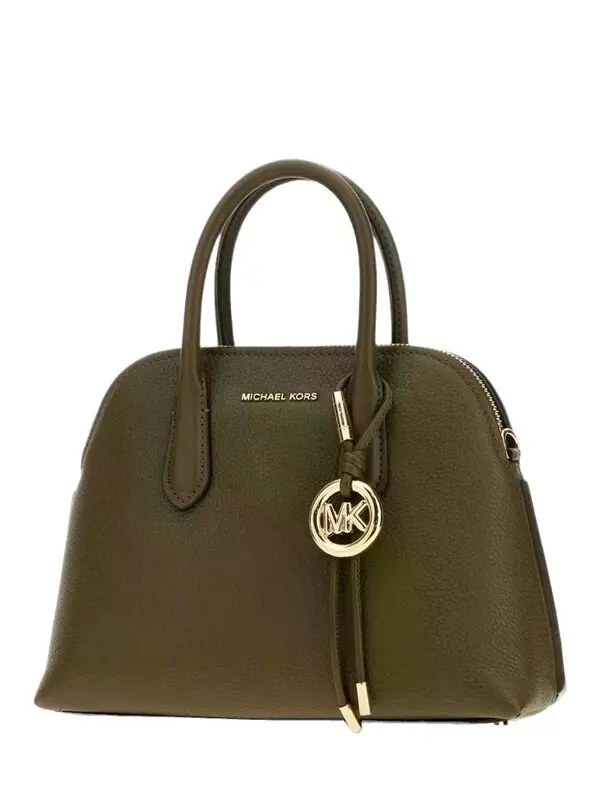 Michael Kors Freddie Dome-shaped Leather Tote Bag - Green