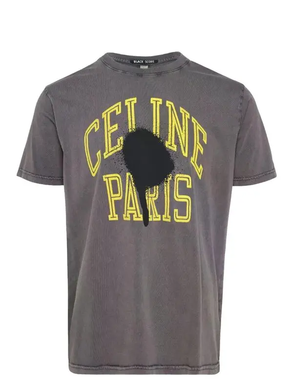 BLACK SCORE Graphic-print T-shirt - Grey
