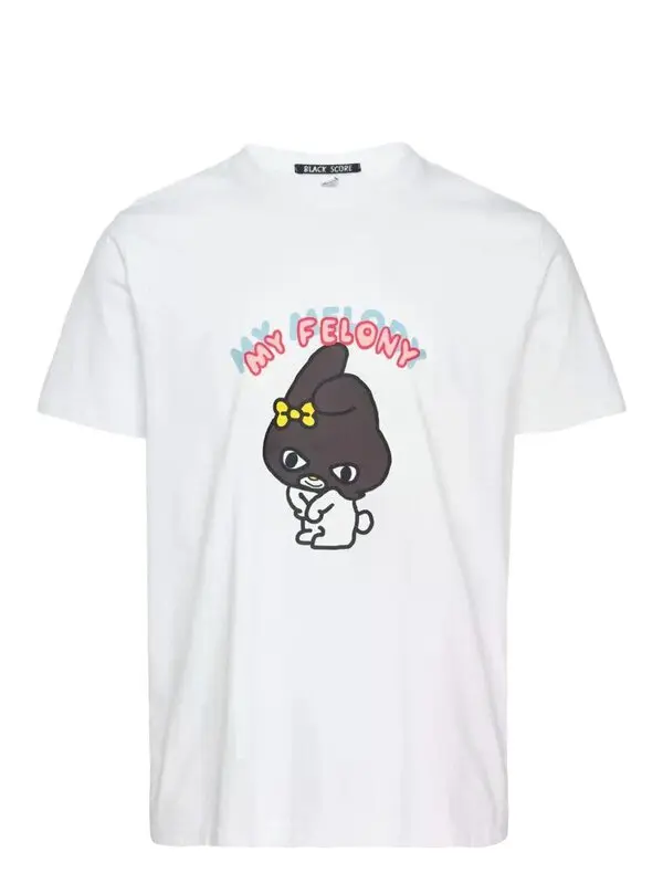 BLACK SCORE Graphic-print T-shirt - White