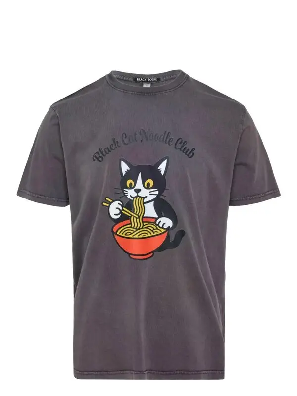 BLACK SCORE Graphic-print T-shirt - Grey