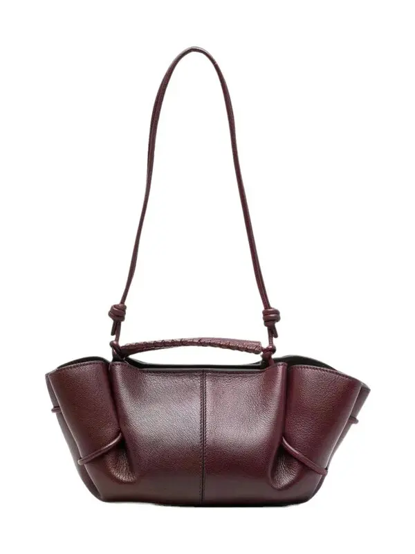 Hereu Arta Leather Shoulder Bag - Red