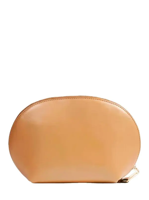 LANCEL Origami Zip-around Make-up Bag - Brown