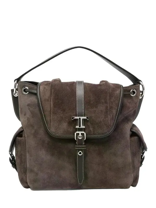 TOD'S Mini Tim Buckle-fastening Tote Bag - Brown