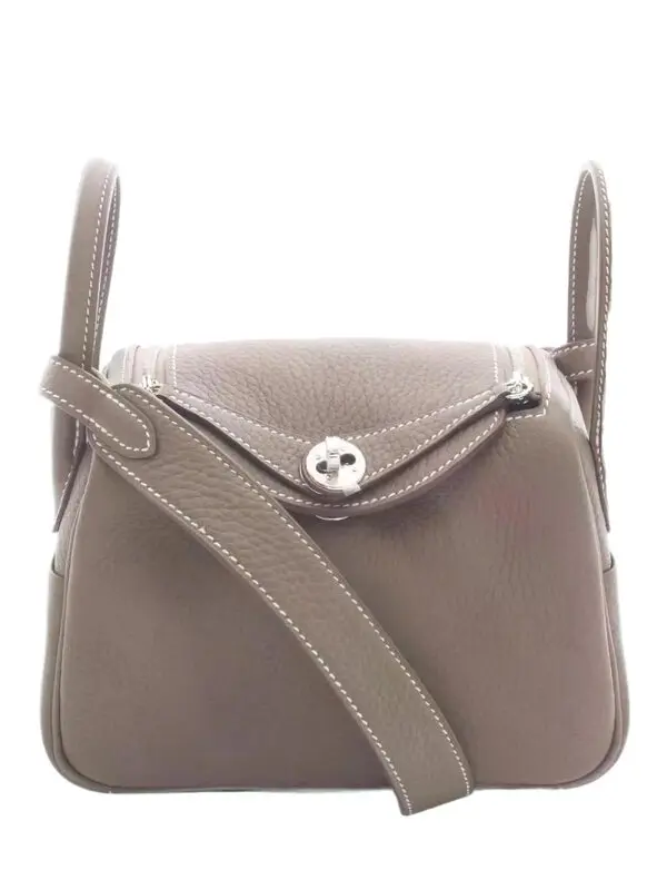 Hermès 2020 Mini Lindy Tote Bag - Brown