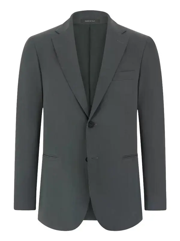 Boggi Milano Blazer In Stretch Nylon Canneté B Tech - Grey