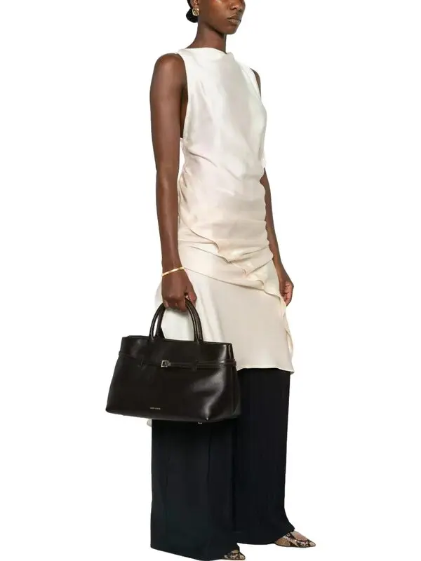 Manu Atelier 35 Le Cambon Leather Tote Bag - Brown