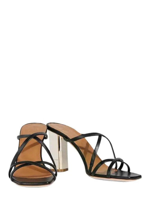 MALONE SOULIERS Libby Crossover Strap Sandals - Black