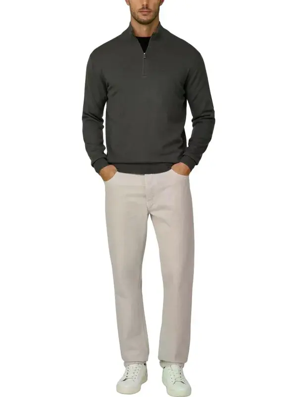 Boggi Milano Jeans In Stretch Denim - Neutrals