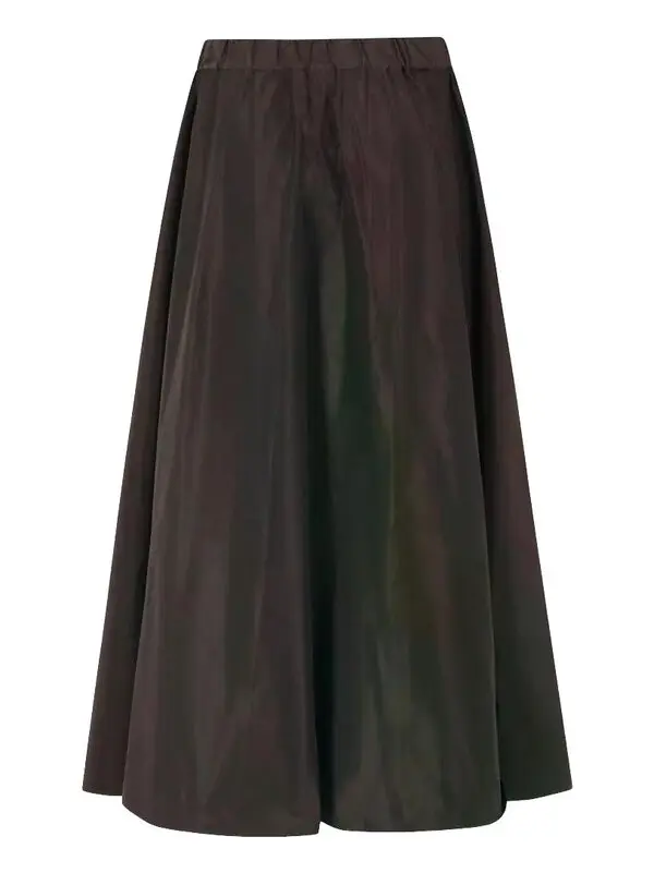Aspesi Elasticated-waistband Flared Midi Skirt - Brown