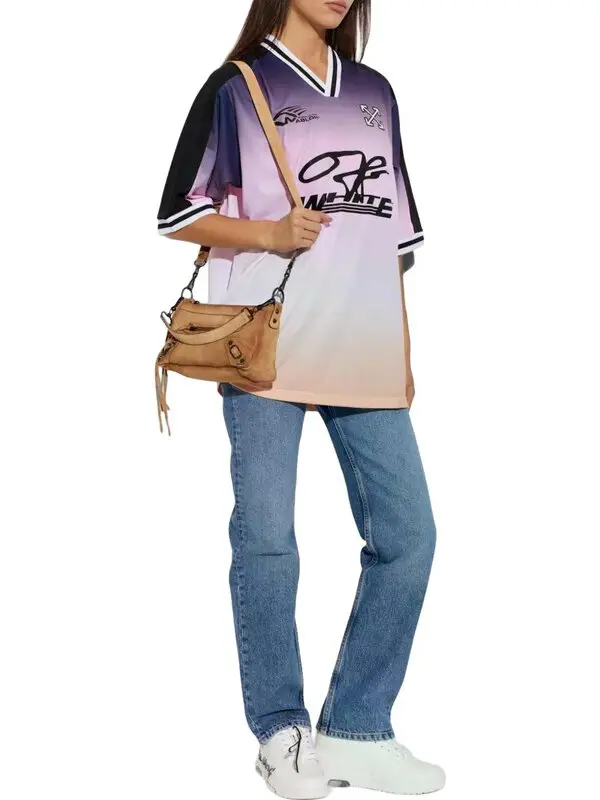 Off-White Oversized Logo-print T-shirt - Pink