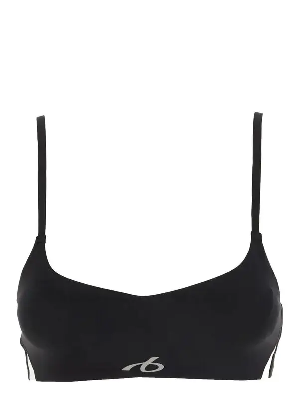 Balenciaga Logo-print Cropped Top - Black