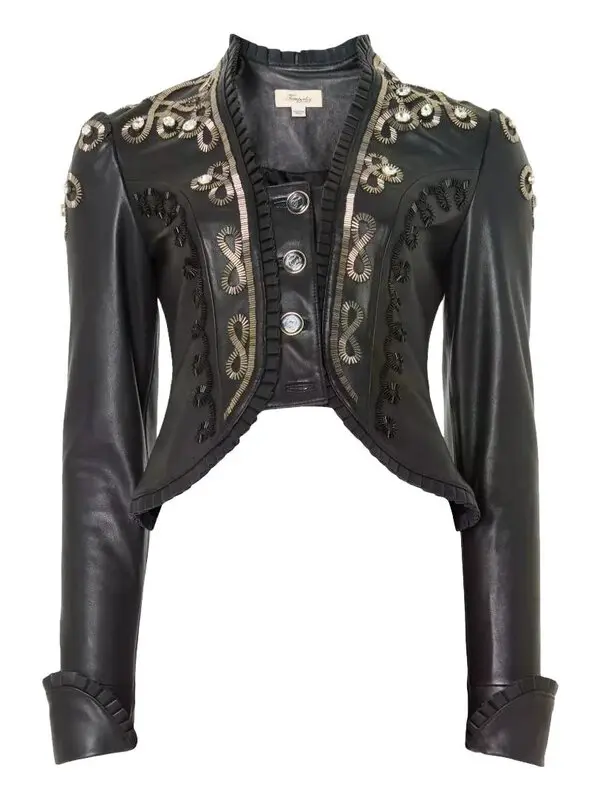 TEMPERLEY LONDON Balthazar Embroidery Jacket - Black