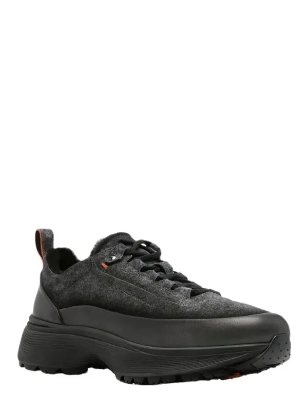 Santoni Bounce Panelled Sneakers - Grey