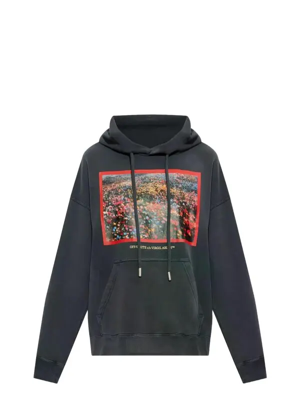Off-White Graphic-print Hoodie - Grey