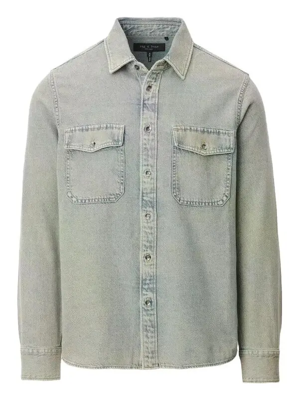 Rag & Bone Button-down Denim Shirt - Blue
