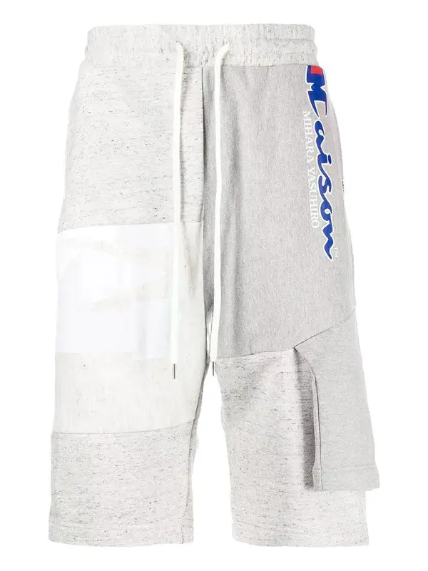 Mihara Yasuhiro Reconstructed Panelled Shorts - Grey