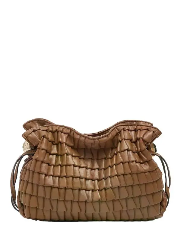 Liu Jo Small Riccy Embossed Bag - Brown