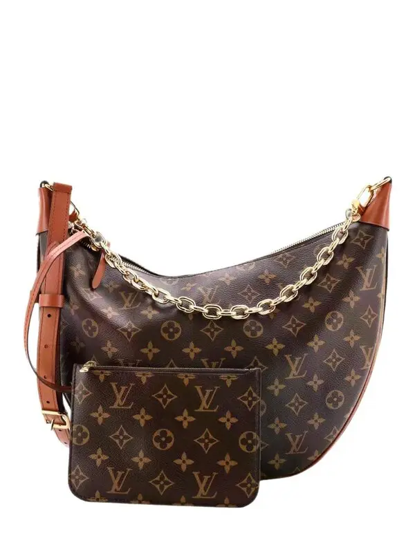 LOUIS VUITTON Loop Reverse Monogram Canvas Hobo Bag - Brown