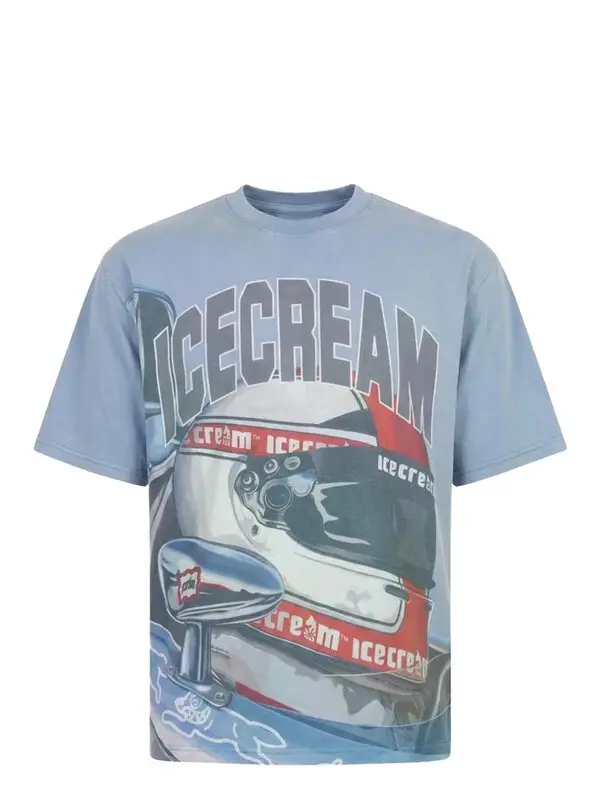 ICECREAM Sponsor Graphic-print T-shirt - Blue