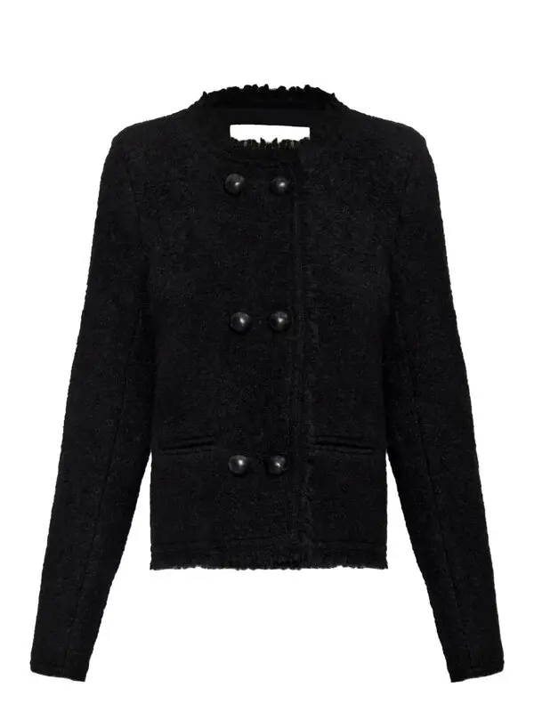 Isabel Marant Étoile Suely Frayed-edge Jacket - Black