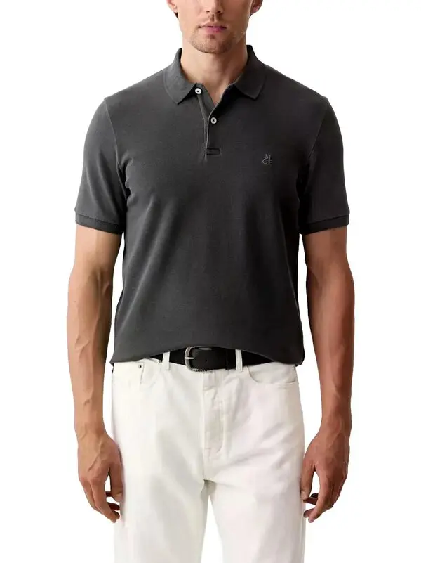 Marc O'polo Logo-embroidered Polo Shirt - Grey