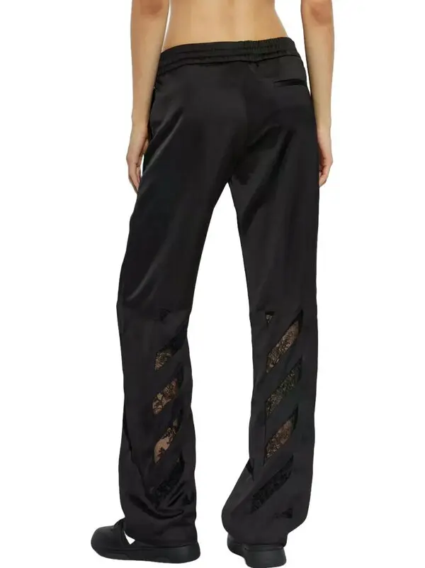 Off-White Lace-insert Trousers - Black