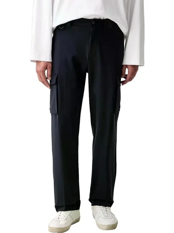 Guess X North Sails Logo-patch Cargo Pants - Blue