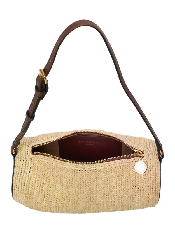 Stella McCartney Logo Barrel Shoulder Bag - Neutrals