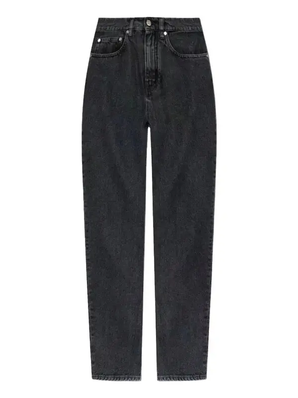 JIL SANDER Button Tapered-leg Jeans - Black