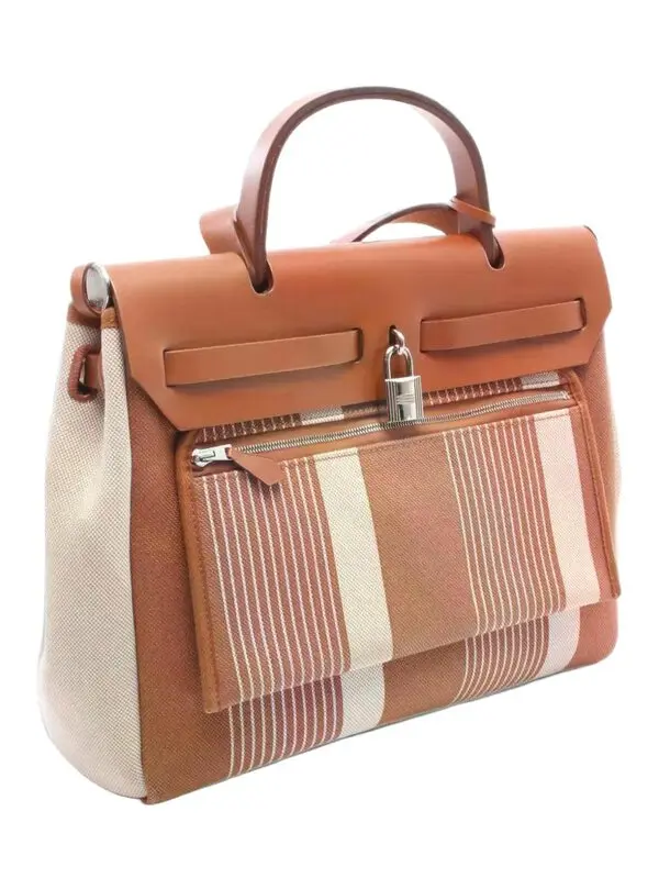 Hermès 2010s Pm Herbag Zip Le Tournet Tote Bag - Brown