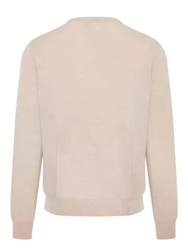 Colombo Crew-neck Ribbed-trim Sweater - Neutrals