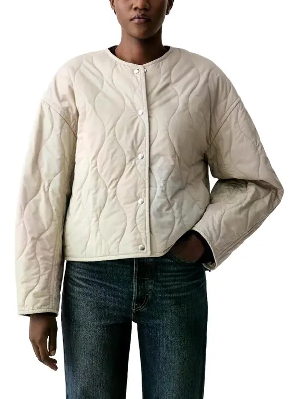 Marc O'polo Quilted Drop-shoulder Jacket - Neutrals