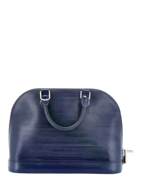 LOUIS VUITTON Alma Handbag Epi Leather Pm Satchel - Blue