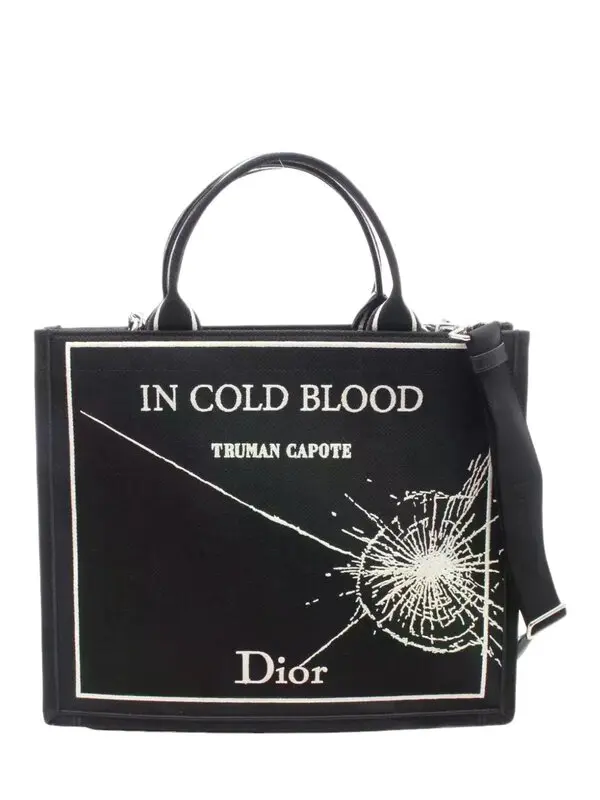 Dior 2010s Book Tote Tote Bag - Black