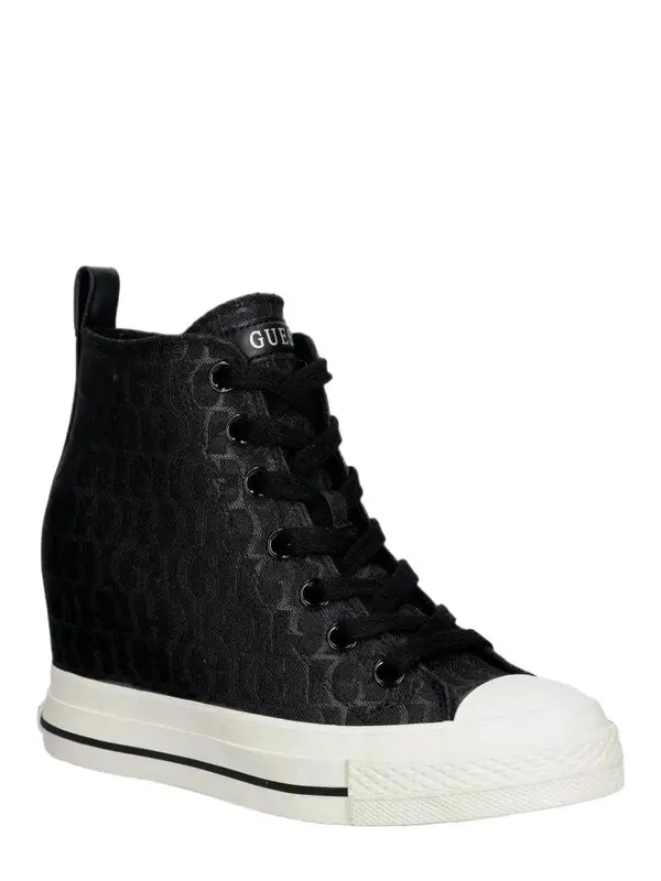 Guess Sundae Logo-print Sneakers - Black