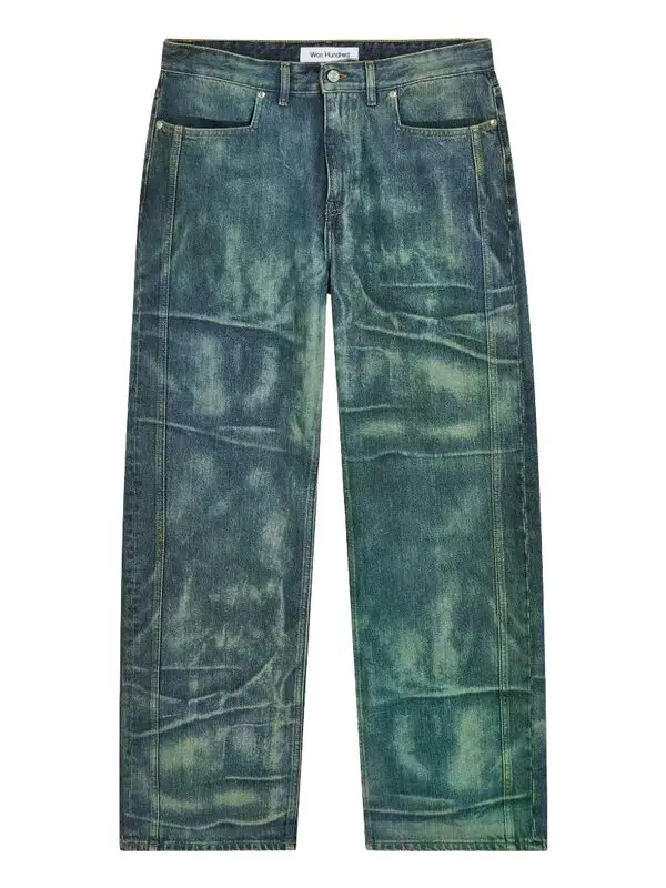 WON HUNDRED Faded Panelled Jeans - Blue
