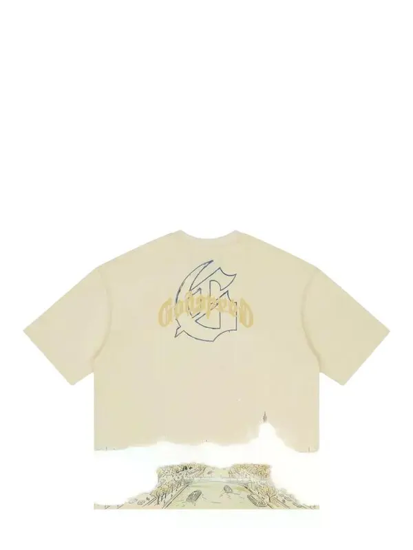 GODSPEED Paris Skyline Graphic-print T-shirt - Neutrals