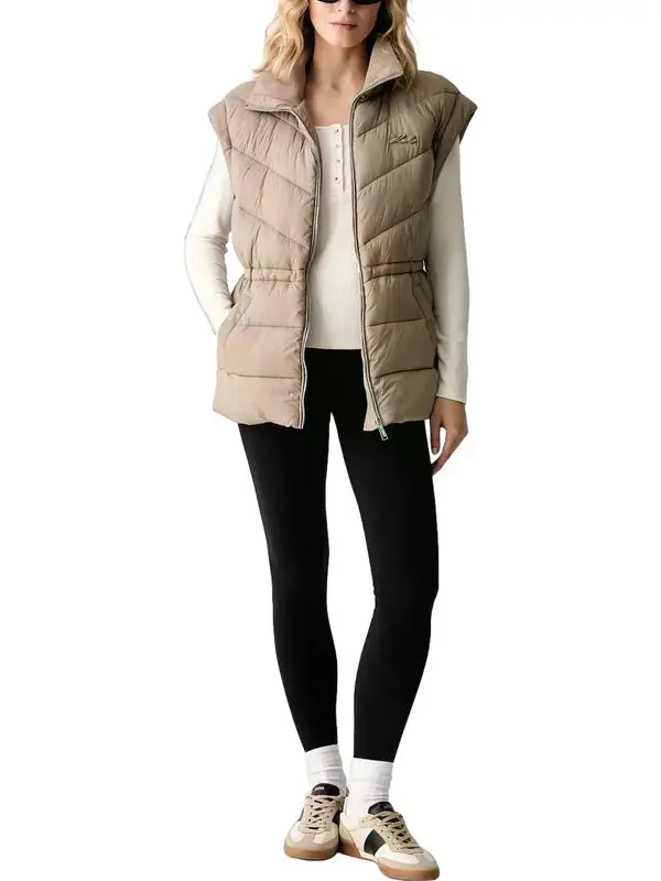 Guess Ribbed-knit Henley Top - Neutrals