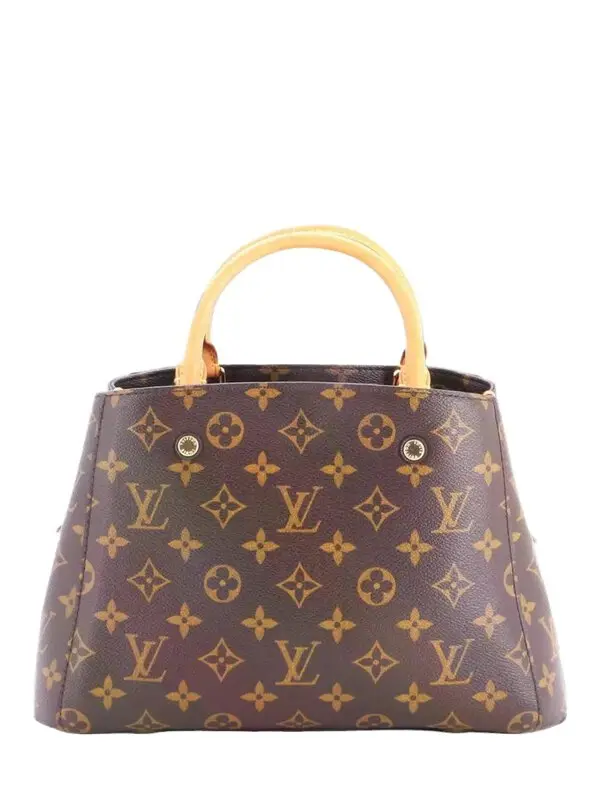 LOUIS VUITTON Montaigne Handbag Monogram Canvas Bb Satchel - Brown