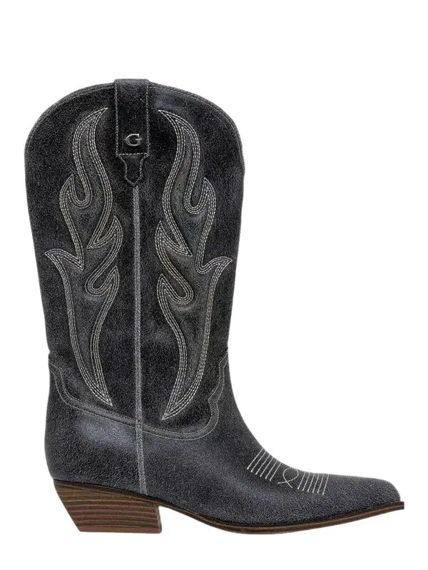 Guess Largena Cowboy Boots - Black