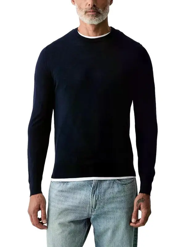 HACKETT LONDON Long-sleeve Crew Neck Sweater - Blue