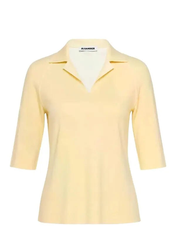 JIL SANDER Raglan-sleeve Polo Shirt - Neutrals