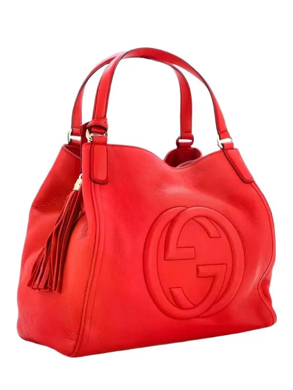 Gucci Soho Leather Medium Shoulder Bag - Red