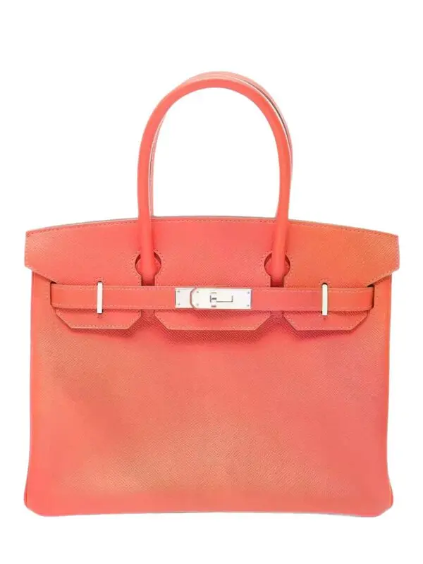 Hermès 2010s 30 Birkin Epsom-leather Tote Bag - Orange