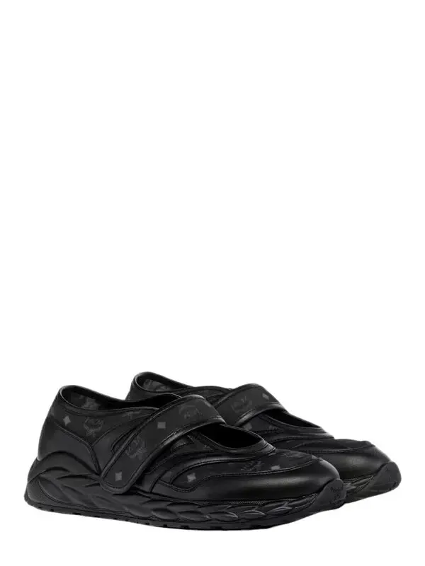 Mcm Touch-strap Sneakerinas - Black