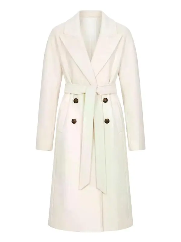 Veronica Beard Belted Double-breasted Coat - Neutrals