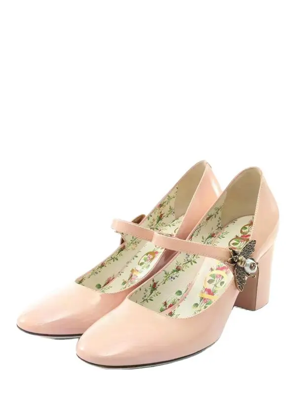 Gucci 2000s Bee Mary Jane Pumps - Pink